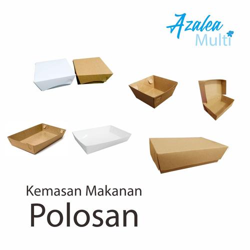 Jual Lunch Box Paper / Food Paper Tray / Dus Burger / Dus Takoyaki ...