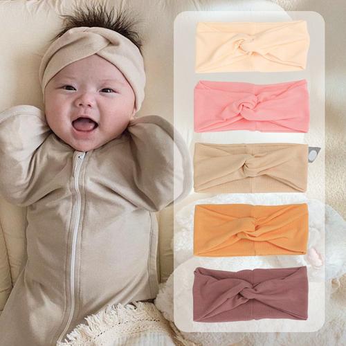 Jual BANDANA KAIN KATUN SOFT POLOS BAYI HEADBAND BABY GIRL BANDO KOREA ...
