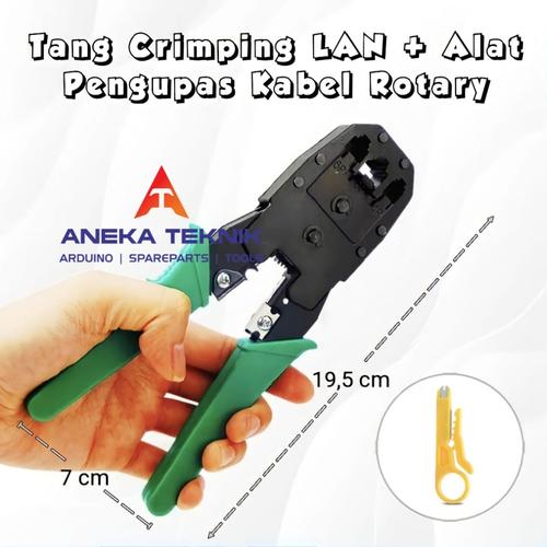 Jual Crimping Tools / Tang Crimping LAN + Alat Pengupas Kabel ...