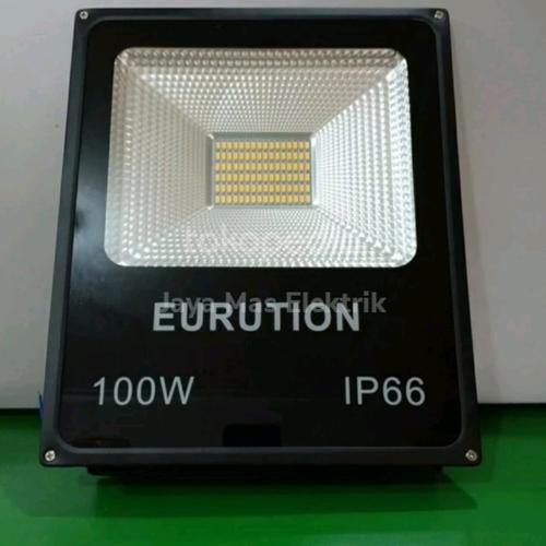 Jual Lampu sorot LED 100 watt Eurution 100w tembak model tipis SMD ...