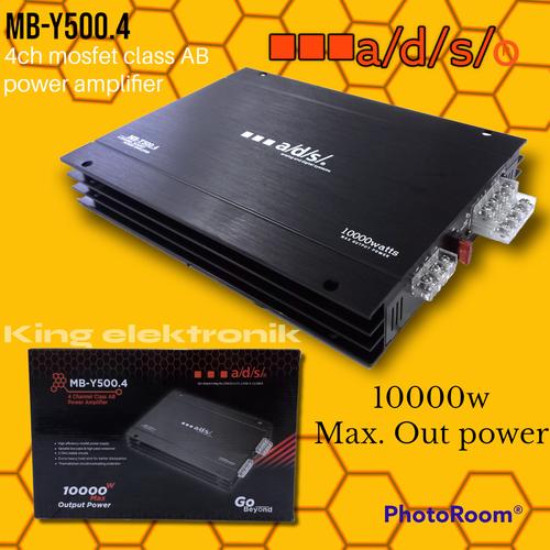 Jual Power ampli mobil ADS MB Y500.4 4 channel mosfet power amplifier ...