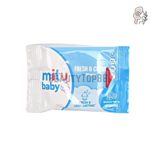 Jual Mitu Baby Wipes Mini Fresh & Clean / Tissue Basah Kecil isi 4 ...