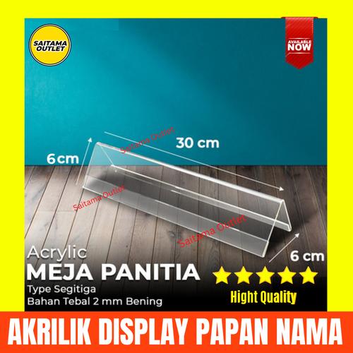 Jual Acrylic Akrilik display papan nama meja/ Akrilik meja panitia ...