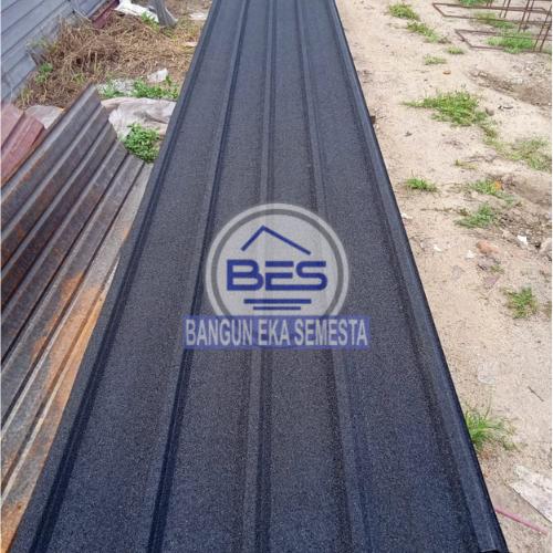 Jual Atap Spandek Pasir 0,25 mm x 800 mm | Panjang 3M 4M 5M 6M - Hitam ...