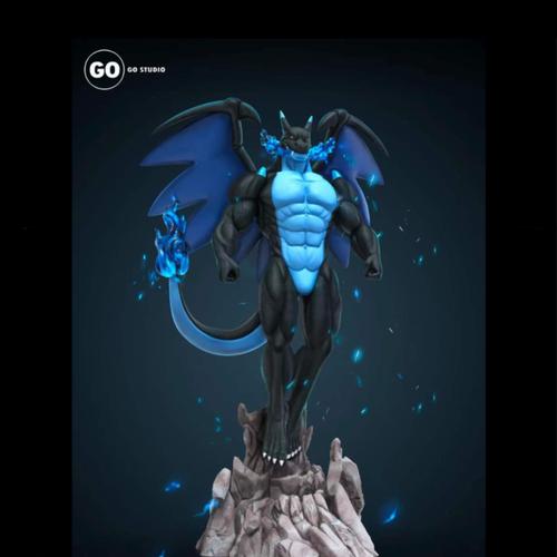 Jual GO studio - Charizard X muscle POKEMON FIGURE STATUE GK - Kota ...