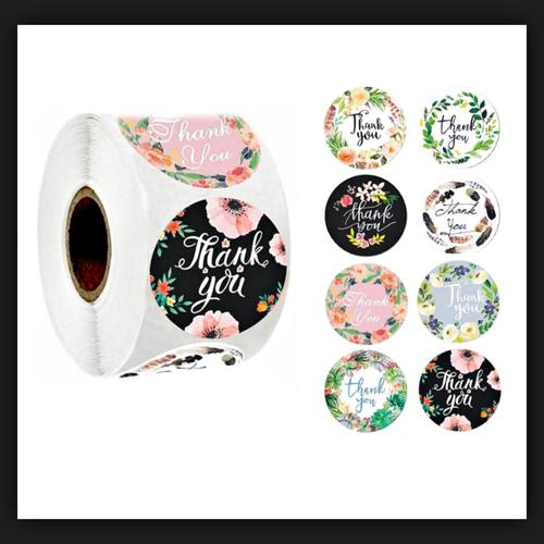 Jual Sticker Thank You Lucu / Stiker Label / Stiker Ucapan Terima Kasih ...