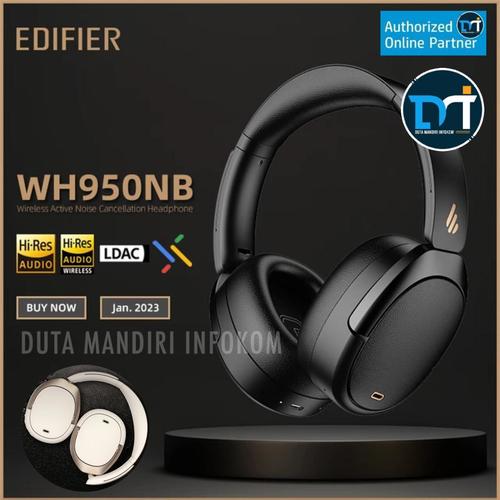 Promo Edifier WH950NB - Wireless Noise Cancellation Over-Ear Headphones - Black Edition Cicil 0% ...
