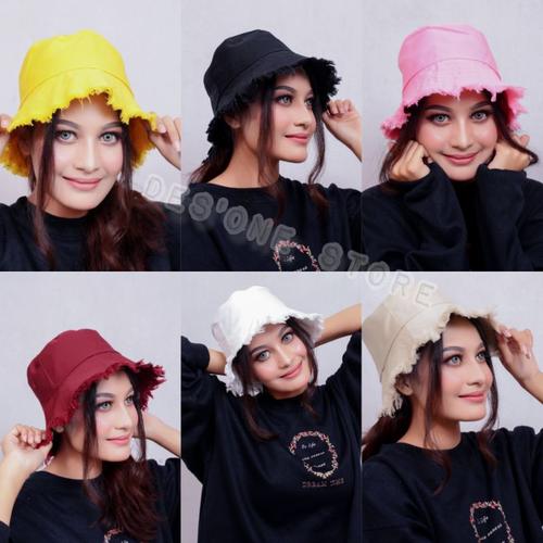 Jual Topi Bucket Rawis Pria dan Wanita Dewasa Banyak Warna Bucket Hat ...