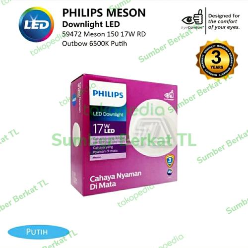 Jual Philips Downlight LED Meson 59472 17 Watt D150 Bulat Outbow 17W OB ...