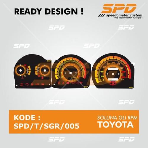 Jual Panel Speedometer Custom Toyota Soluna GLI RPM - SPD Speedometer ...