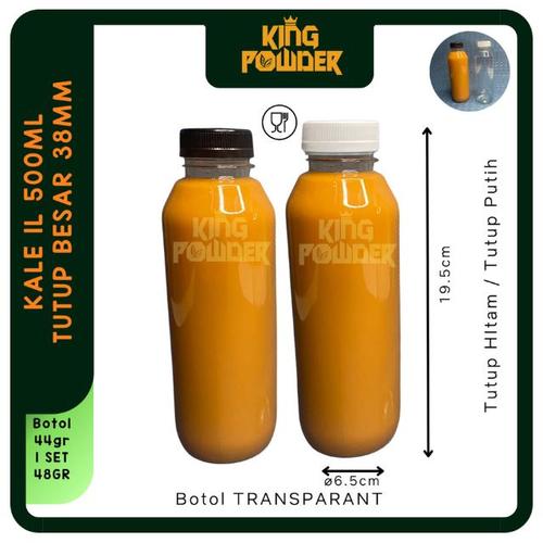 Jual Botol Kale Plastik 500 ml (Round/Bulat) / Botol Kopi SUPER TEBAL ...