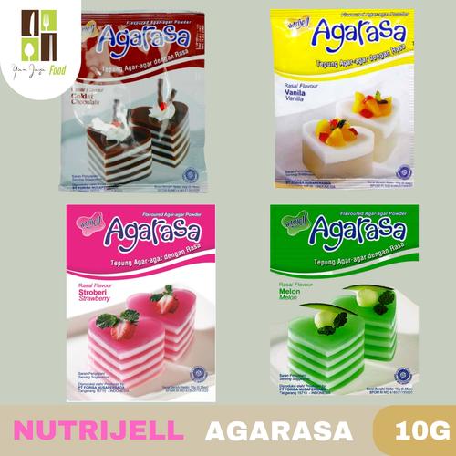 Jual Nutrijell Agarasa/Agar-Agar Rasa Coklat/Vanila/Strawberry/Melon ...