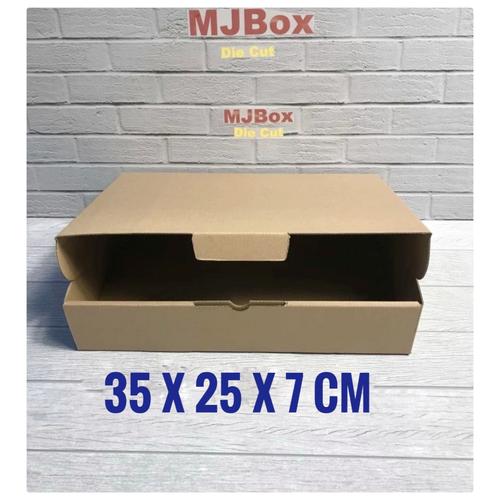Jual kardus uk. 35x25x7 cm...box karton model pizza/die cut - Jakarta ...