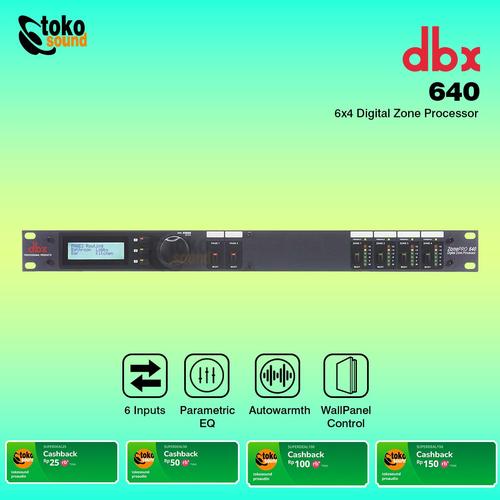 Jual DBX ZonePRO 640 - 6 Input 4 Output Digital Zone Processor Original ...