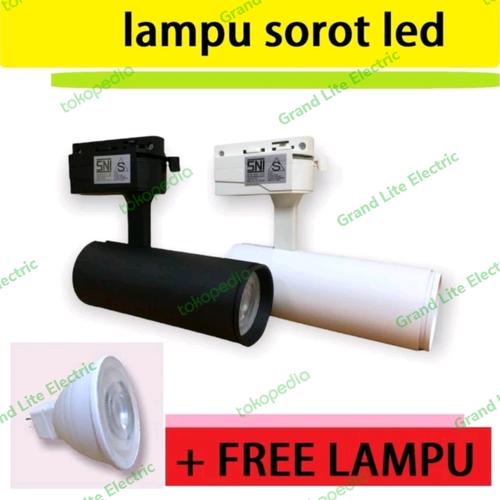 Jual LAMPU SOROT PLAFON & REL MR16 lampu sorot dekorasi - PLAFON HITAM ...