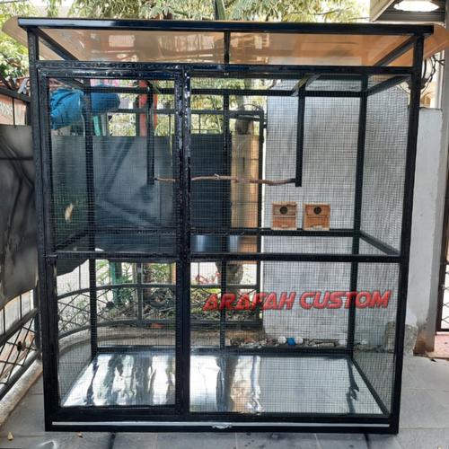 Jual Sangkar Kandang Burung Ternak Koloni Aviary Murai Lovebird Beo ...