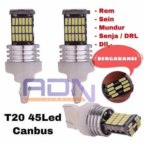 Jual Led T20 7443 45 Titik SUPERBRIGHT pcs by JKtunggal - 7440 2 kawat ...