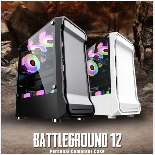 Jual Casing PC Gaming Simbadda BattleGround 12 Mid Tower ATX Tempered ...