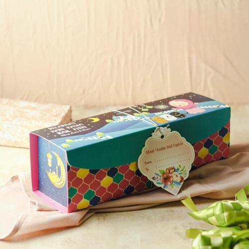 Jual Box Roll Cake Lebaran Idul Fitri Kardus Kue Bolu Gulung Uk 25x8x8 ...
