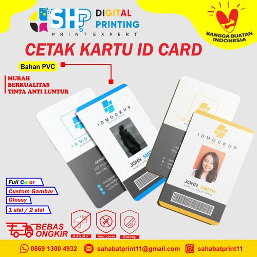 Jual Cetak ID Card PVC Premium Kartu Anggota Kartu Plajar BISA SATUAN ...
