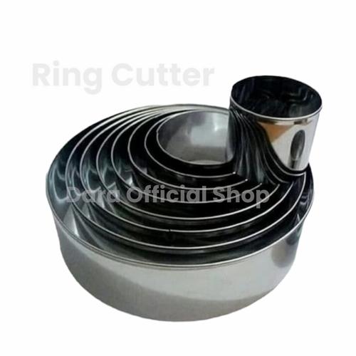 Jual Ring Cutter kue Bulat set Stainless Isi 10 Cutter Cookies Tinggi 3 ...