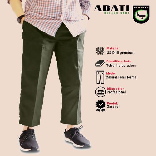 Jual Celana Sirwal Semi Formal Pria Dewasa Sunnah Cingkrang Laa Isbal ...