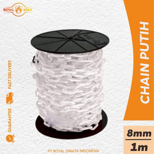 Jual Rantai Plastik / Cone Chain / 8 mm PER METER / Putih - Kab ...