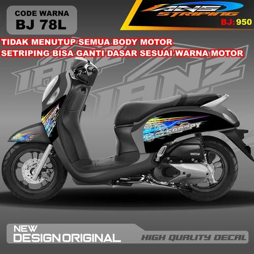 Jual STICKER DECAL SCOOPY FULL BODY MOTOR / STICKER VARIASI SCOOPY ...