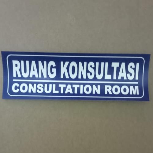 Jual STIKER RUANG KONSULTASI 10X30CM SIGN RAMBU K3 - Jakarta Utara ...