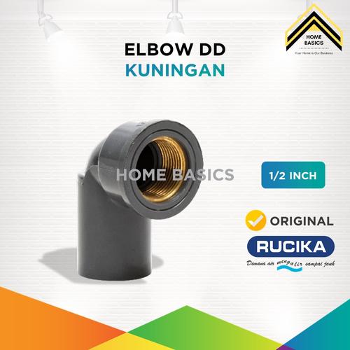 Jual Elbow Drat Dalam Kuningan Rucika / Knee Fitting Pipa PVC - 1/2 ...