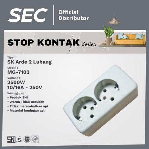Jual Stop Kontak 2 Lubang Morgen MG-7102 Terminal 2 Lubang - Kab ...