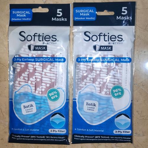Jual Softies Surgical Mask 5s Batik Parang Cokelat - Kab. Karawang ...