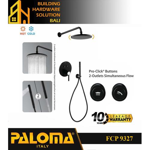 Promo PALOMA Shower Tanam Set Dinding Tembok Kran Air Matte Black | FCP ...