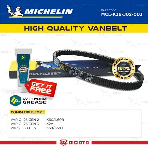 Jual V Belt Michelin Vario 150 Ethylene Propylenediene K36 - V belt ...