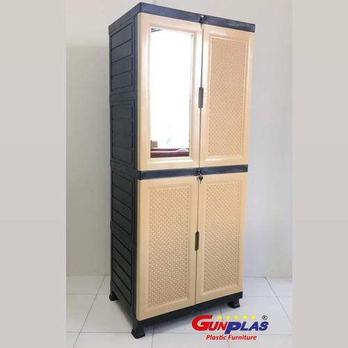 Jual LEMARI PANJANG GUNPLAS ROTAN + CERMIN - Kota Malang ...