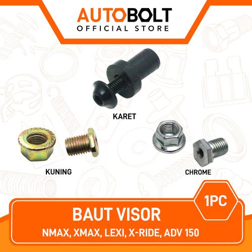 Jual Baut Wellnut Visor Yamaha NMAX/ADV 150/X Ride/Lexi Chrome Karet ...