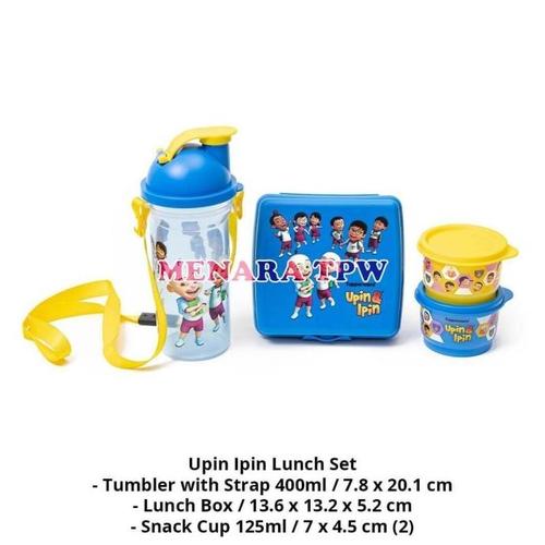 Jual [Dijual] TUPPERWARE Upin Ipin Lunch Set Kotak Bekal Makanan [by:ct ...