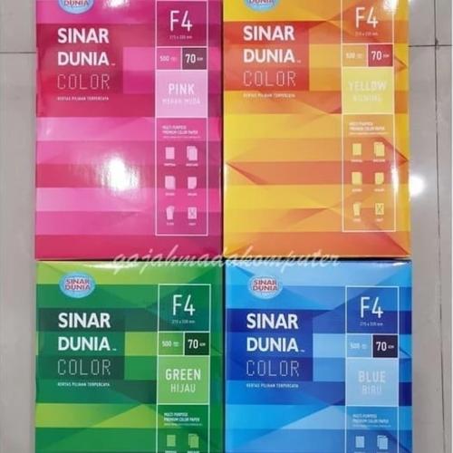Jual kertas hvs folio warna f4 70 gram sidu - Kuning - Jakarta Pusat ...