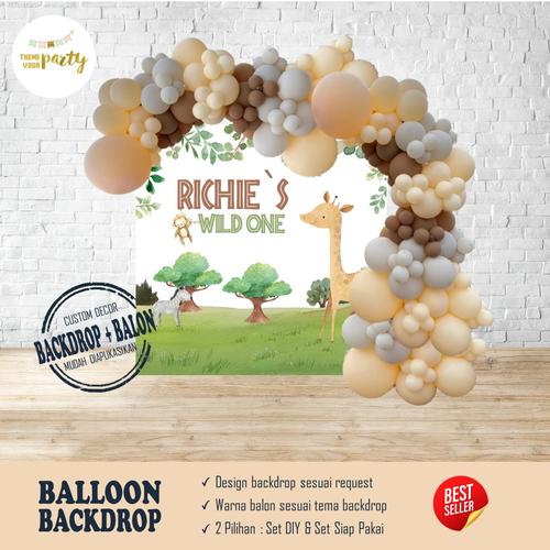 Jual Balloon Decor - Backdrop Balon Ulang Tahun - Banner - Girl - Set A ...