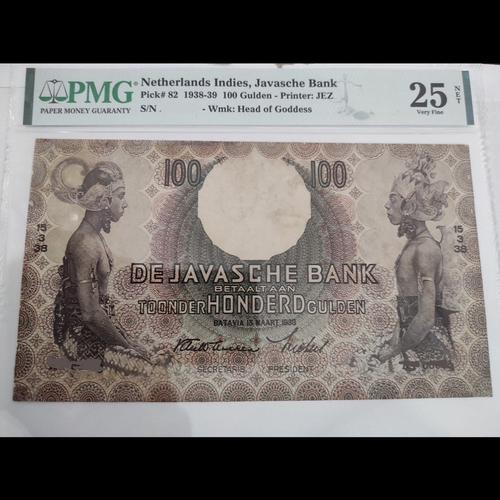 Jual Uang Kuno Indonesia Belanda Netherlands Indies 100 Gulden Wayang ...