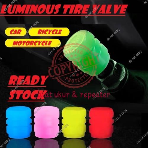 Jual Tutup Pentil Ban Mobil Motor Sepeda Glow In The Dark Luminous NEON ...