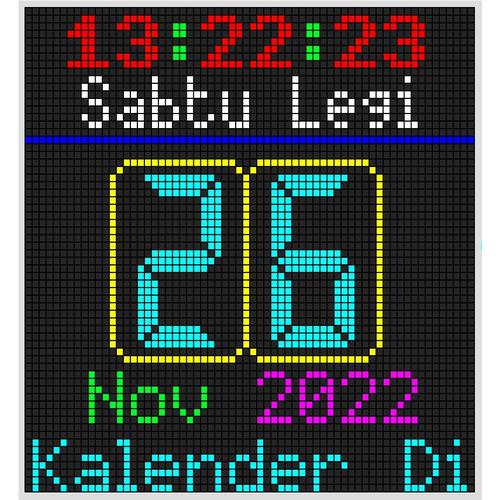 Jual Controller kalender wifi RGB Kontroler kalender digital full ...
