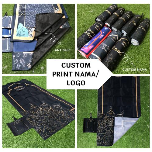 Jual Sajadah Travel Waterproof Custom Nama Sejadah Lipat Portable - SJD ...