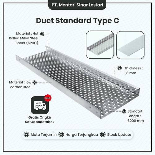 Jual Cable Tray Standard Type C 100 Electro Galvanis - 200x100 ...