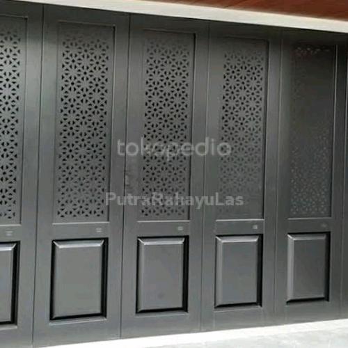 Jual Garasi besi galvanis kombinssi plat cutting laser custom - Kab ...