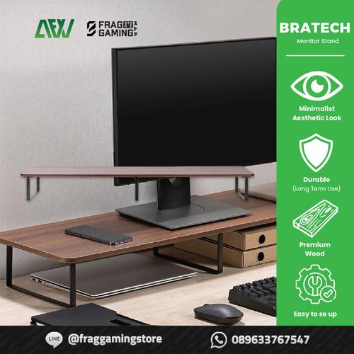 Jual MONACO Deskshelf Monitor Stand North Arc Storage Rak Laptop ...