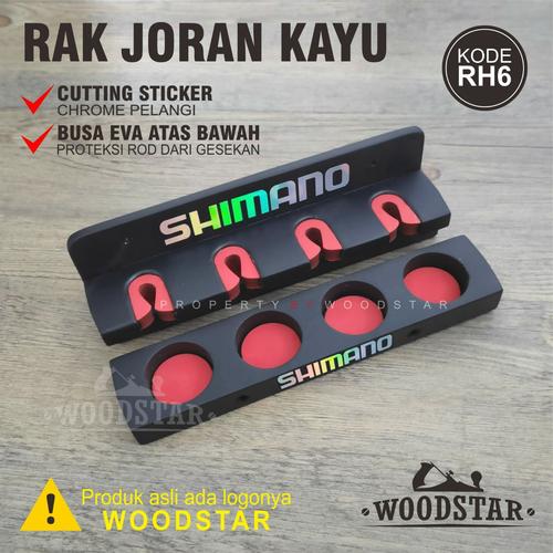 Jual rak joran kayu rak joran minimalist tempat pancing - Kab ...