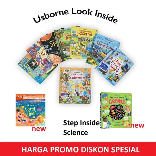 Jual Usborne Look Inside dan Step Inside Science Lift The Flap Book ...
