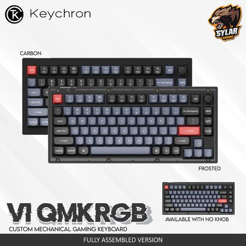 Jual Keychron V1 QMK RGB Custom Mechanical Gaming Keyboard - Frosted ...