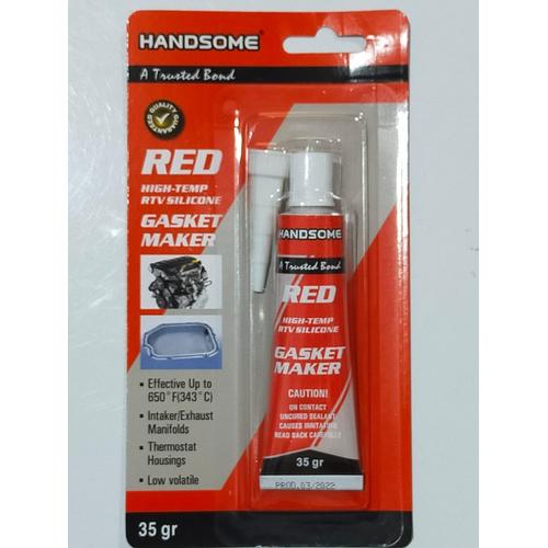 Jual Handsome Lem Gasket Red Lem Silikon High Temp RTV Silicone Gasket ...